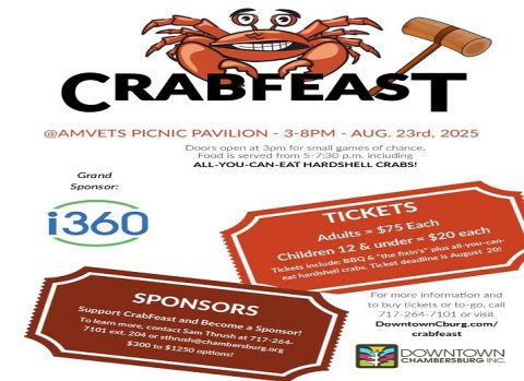 29th Annual CrabFeast 2025 | Amvets Pavilion, Chambersburg | Visit Franklin County PA