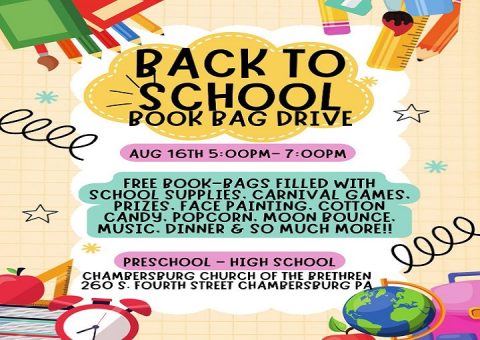 Back to School Book-Bag Drive | 4th Street Youth, Chambersburg | Visit ...