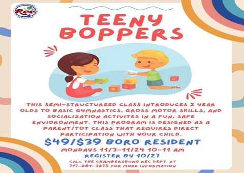 Teeny Boppers | Chambersburg Recreation Department | Visit Franklin ...