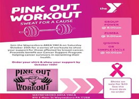 Pink Out Workout, Seat for a Cause | Waynesboro Area YMCA | Visit ...