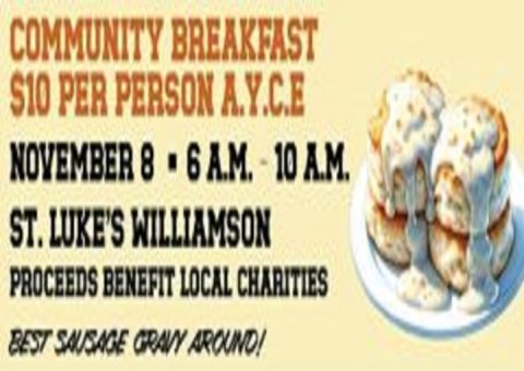 All You Can Eat Community Breakfast | St. Luke’s Lutheran Church ...